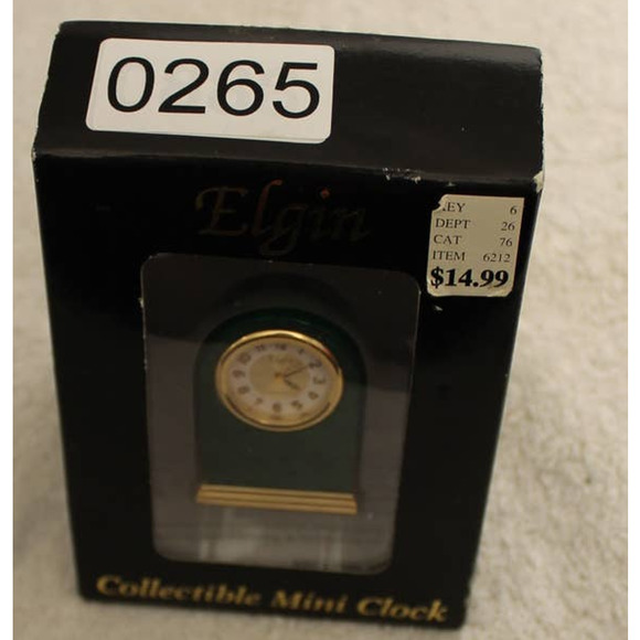 Elgin | Wall Decor | Vintage Miniture Elgin Goldgreen Mantle Analog ...